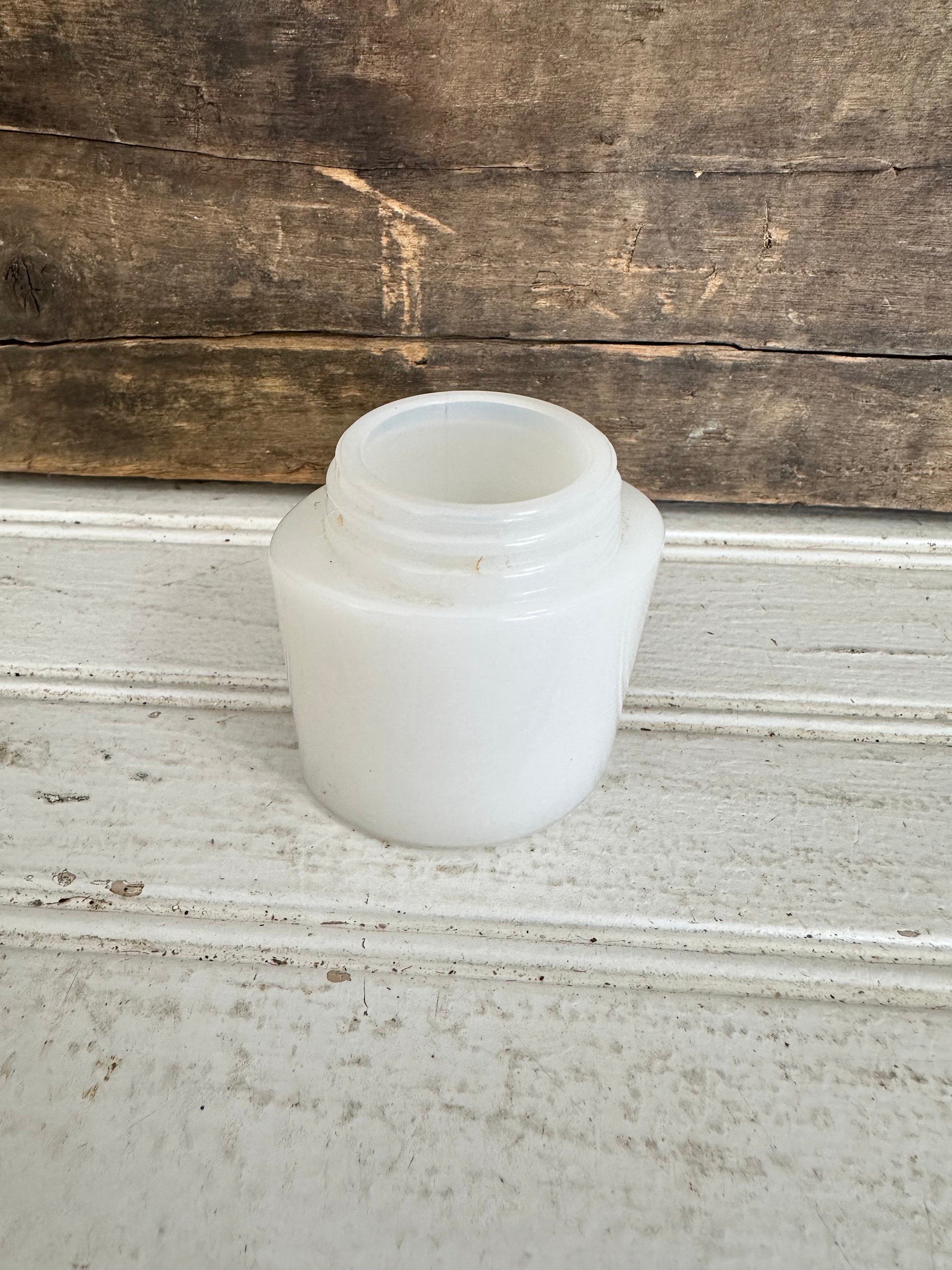 Pond’s Milk Glass container – The Pelican Girls
